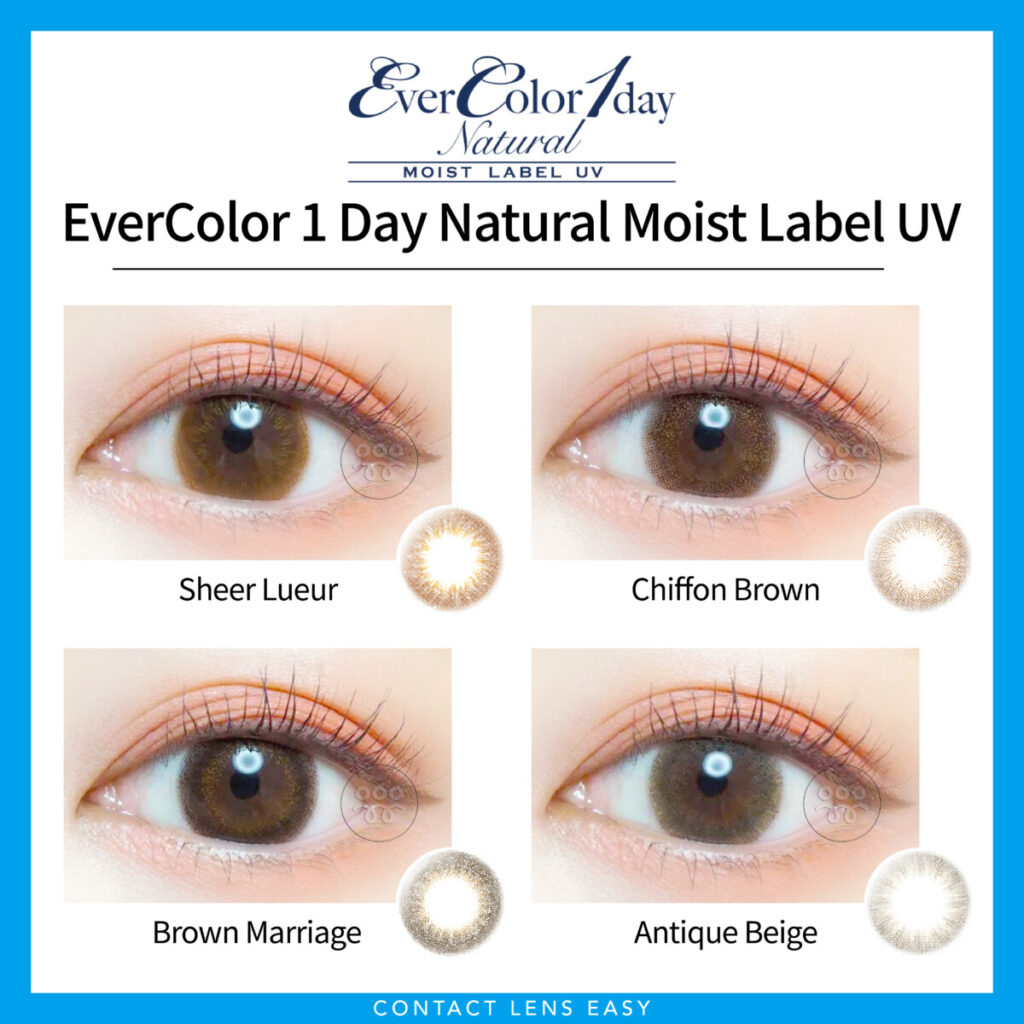 EverColor 1 Day Natural Moist Label UV | Contact Lens Easy