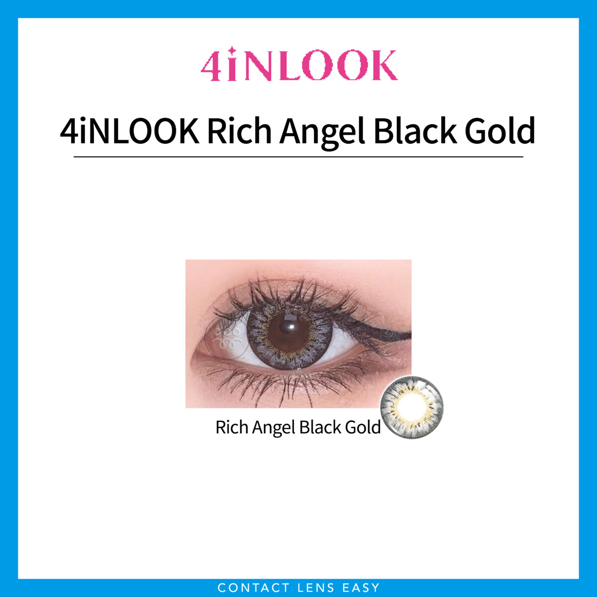 4iNLOOK Rich Angel Black Gold | Contact Lens Easy