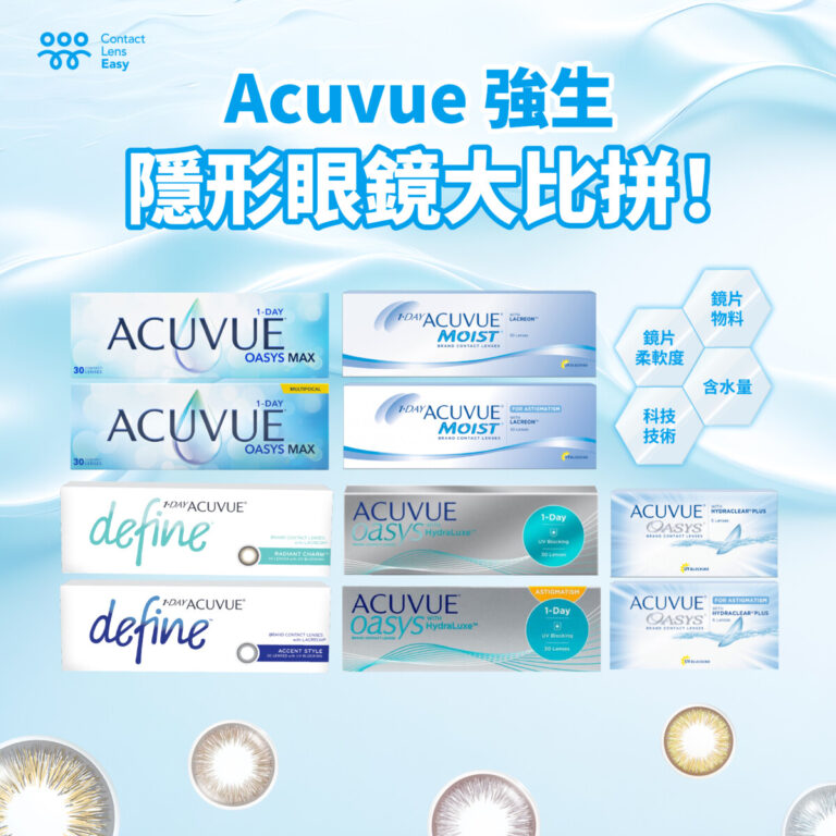Acuvue 隱形眼鏡評價,價錢及規格比較 (2025年更新) (2025) | Contact Lens Easy